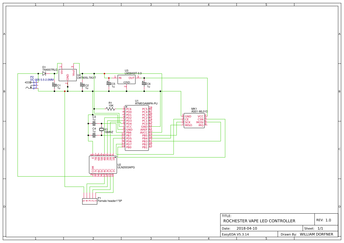 vape led - EasyEDA open source hardware lab