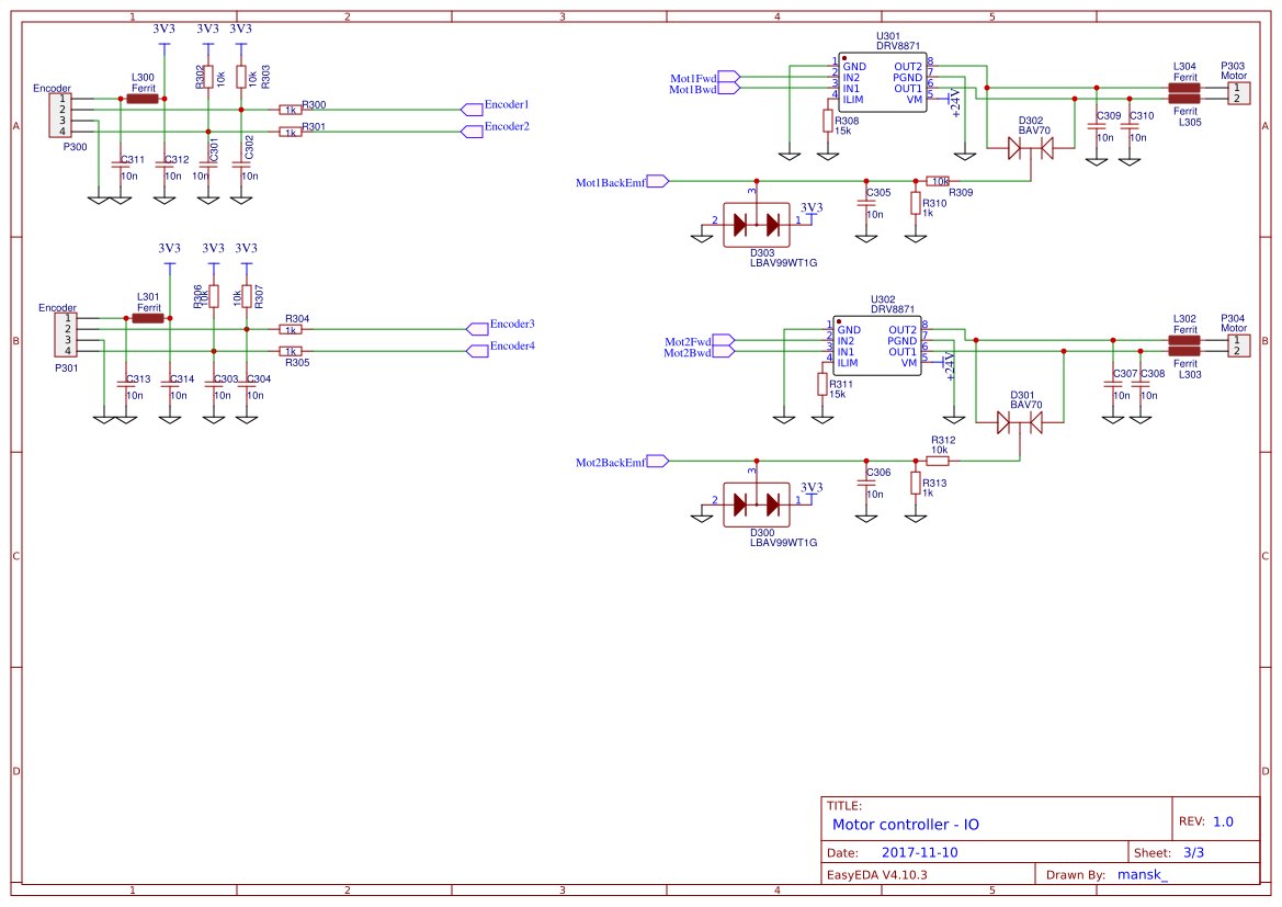 Motor controller - EasyEDA open source hardware lab