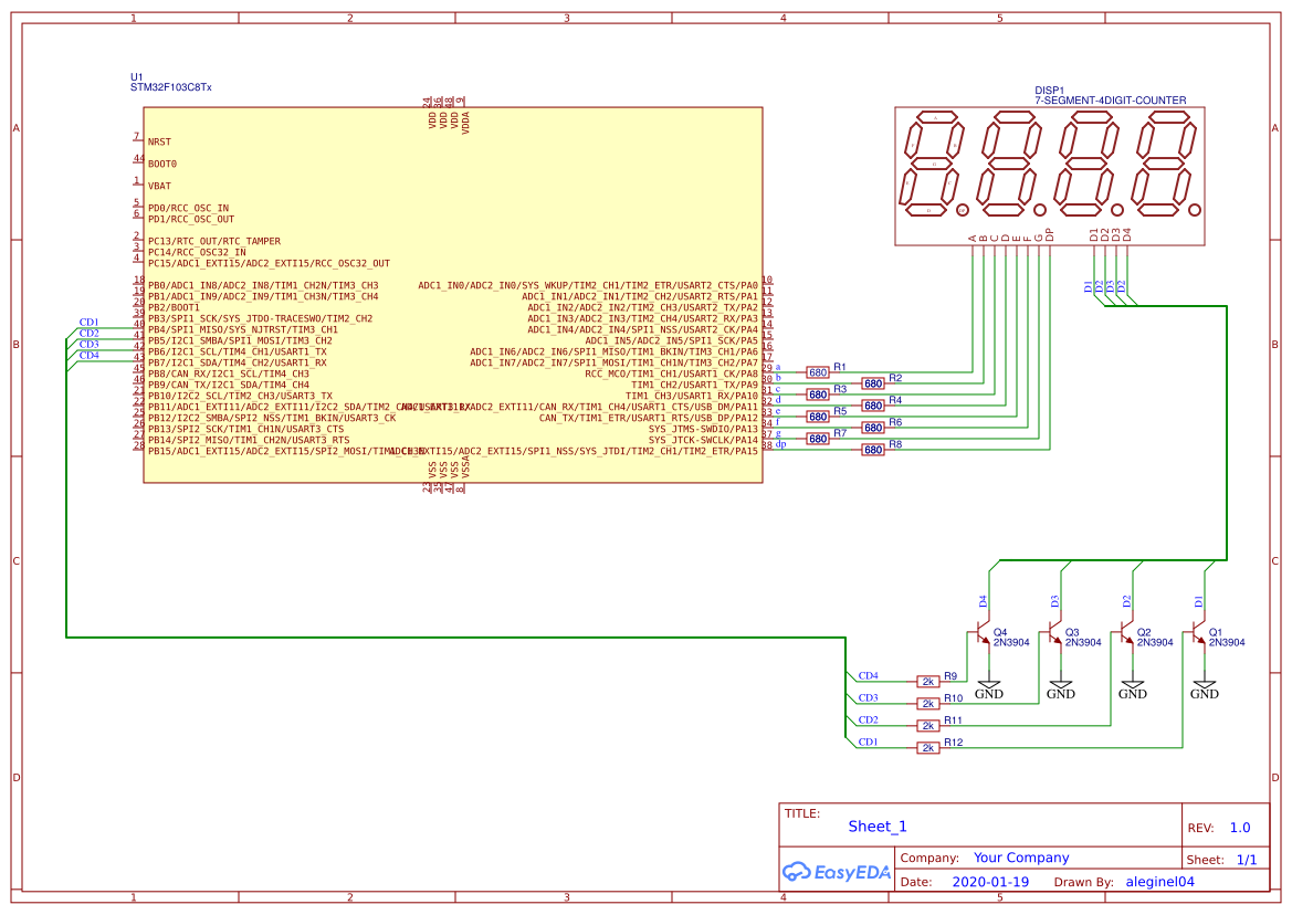 STM32F103C* - EasyEDA open source hardware lab