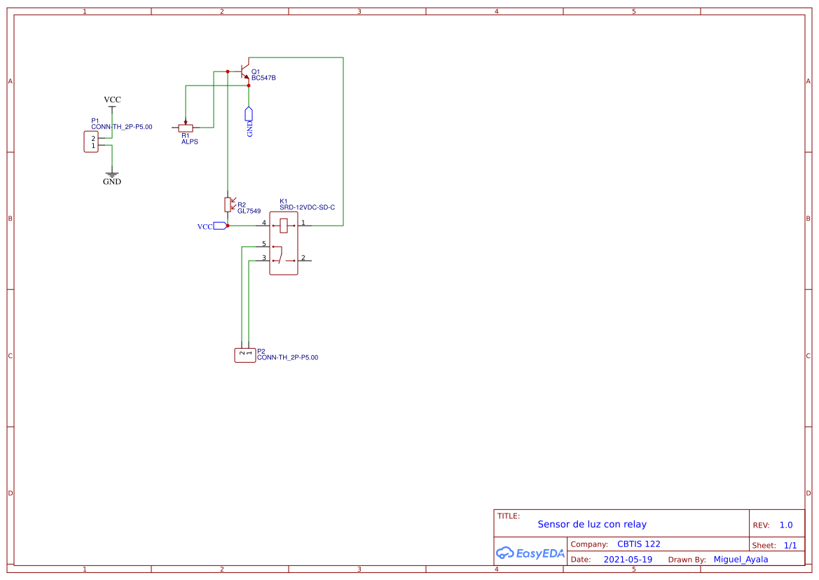 Sensor de luz - EasyEDA open source hardware lab