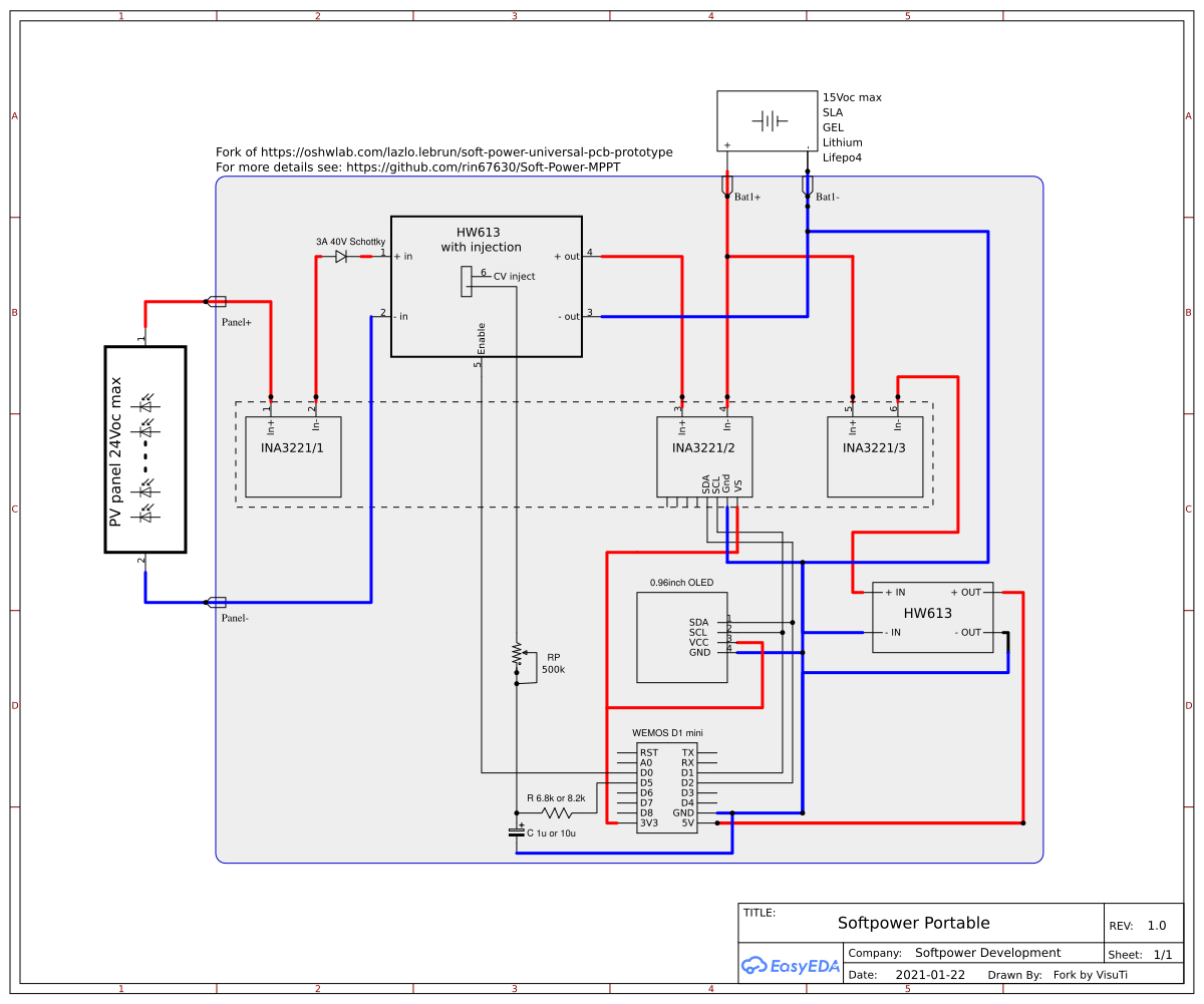 Softpower Portable - EasyEDA open source hardware lab