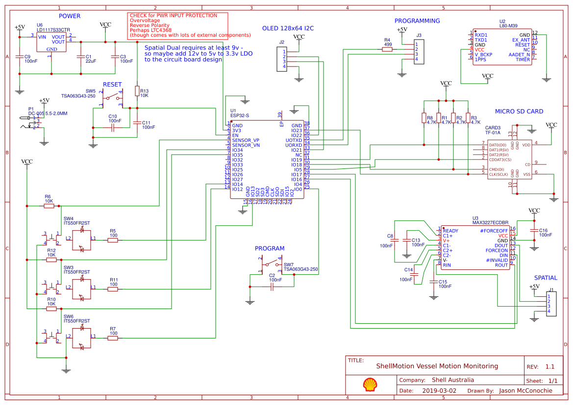 ESP32 SD Logger with RS232 - OSHWLab