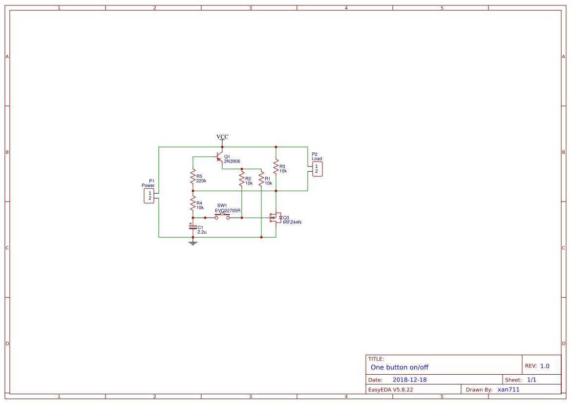 one button - EasyEDA open source hardware lab
