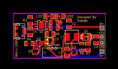 Single Cell Li-Po/ Li-Ion BMS v.2 - OSHWLab