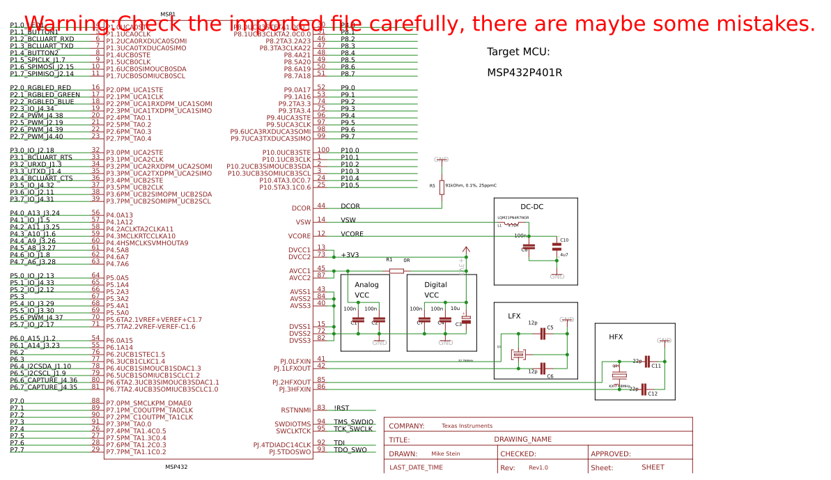 MSP432 LunchPad - OSHWLab