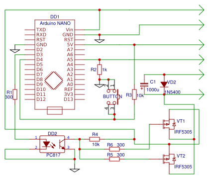 Cooling car engine with sensor (GND-mod) - EasyEDA open source hardware lab