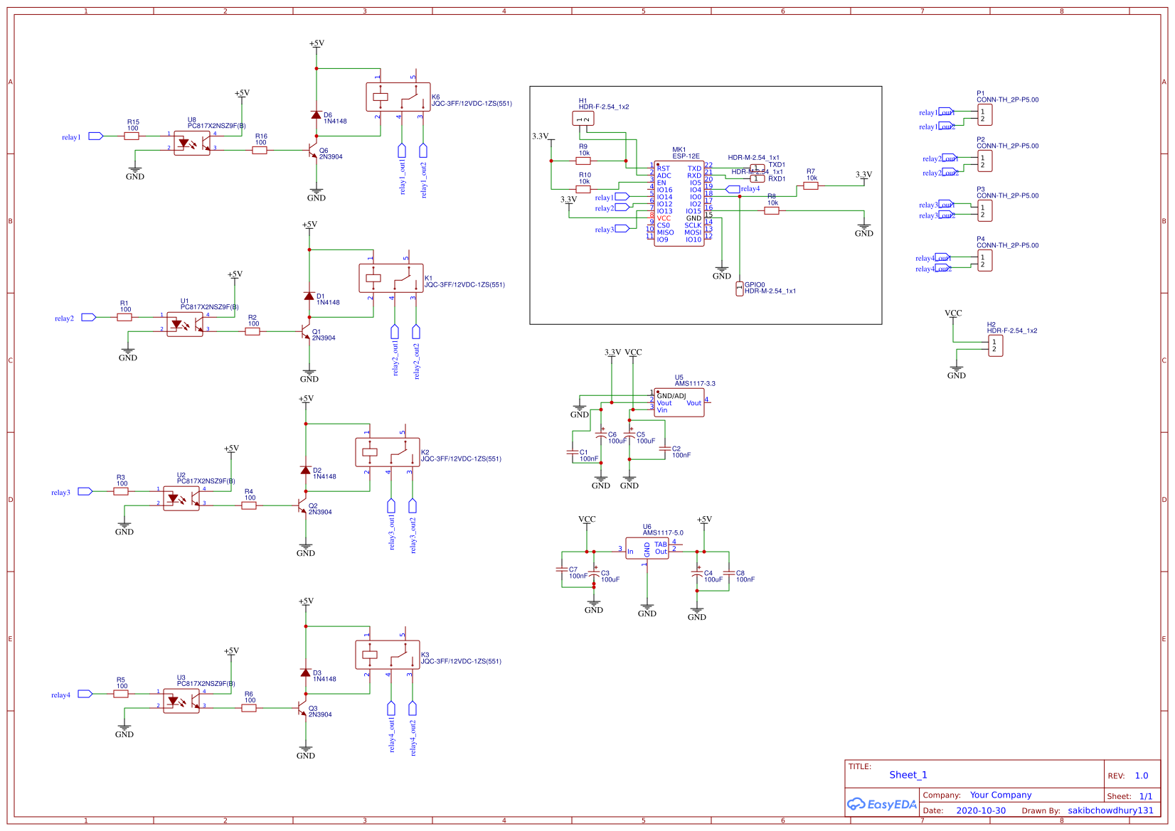 relay_esp12_THT_design - Platform for creating and sharing projects ...