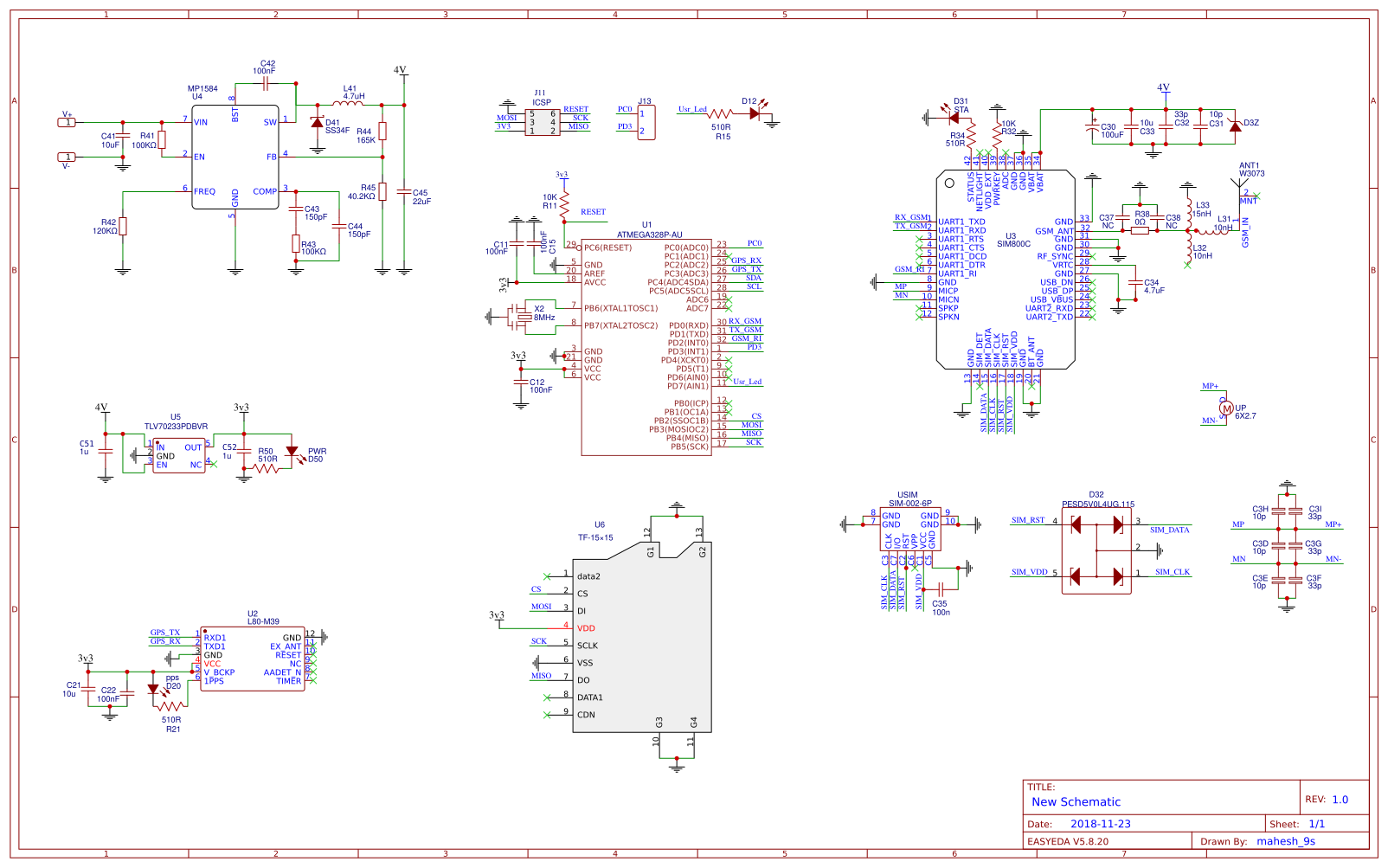 GPS_D1a_800C_328P_v3_I2C - EasyEDA open source hardware lab