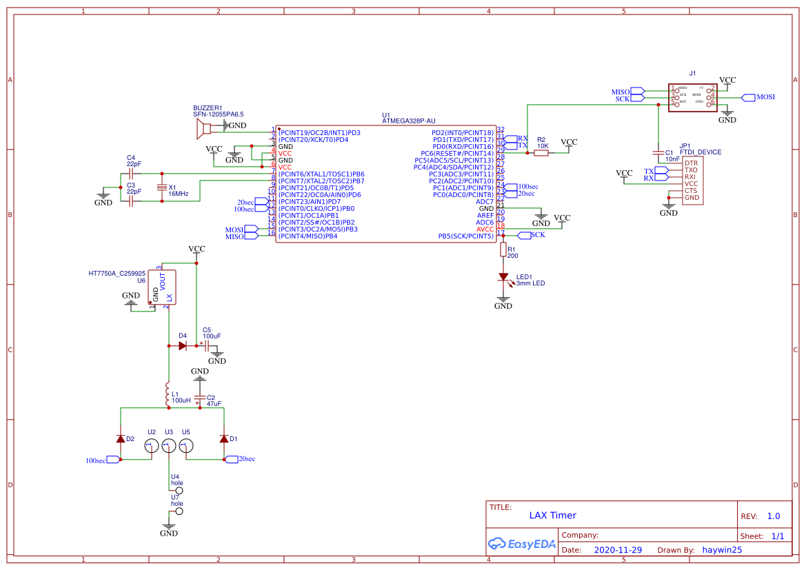 Lax Ref Timer - OSHWLab
