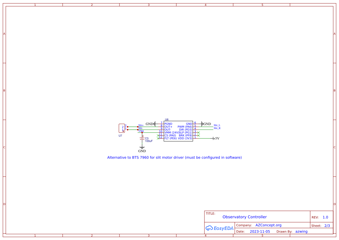 Observatory-Control - EasyEDA open source hardware lab