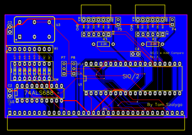 SIO Board for RC2014 - Addr Comp - EasyEDA open source hardware lab