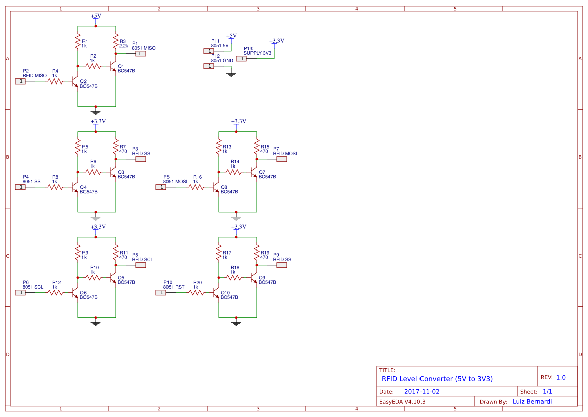 Level Shifter 8051 - RFID - OSHWLab