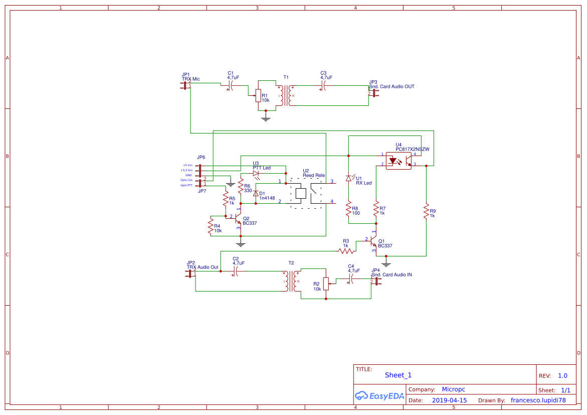 SVXLink mpc Trx Raspberry - OSHWLab