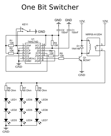 One Bit Switcher - EasyEDA open source hardware lab