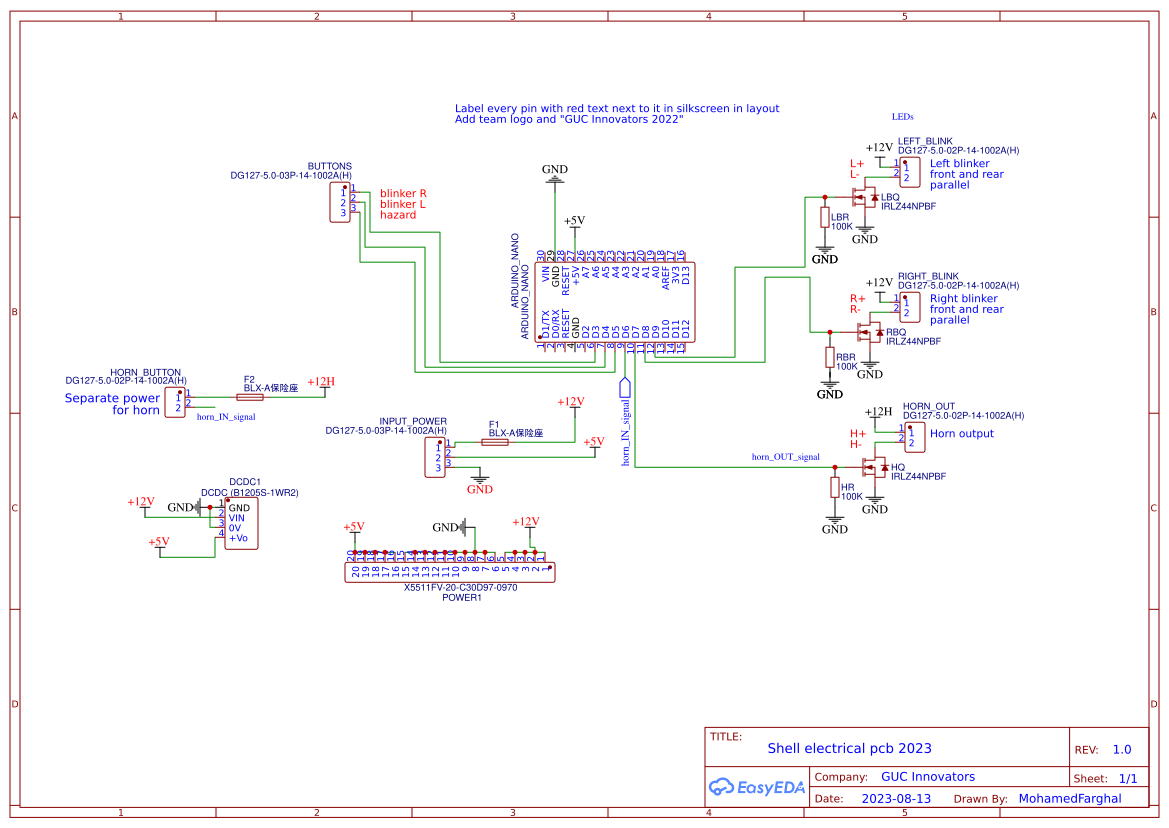shell electrical pcb - OSHWLab
