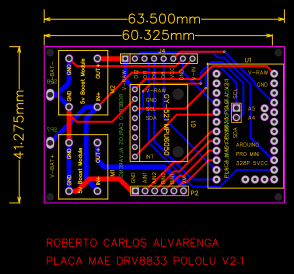 PLACA MAE Arduino Pro Mini Self-Balancing DRV8833 POLOLU V2.1 - EasyEDA open source hardware lab