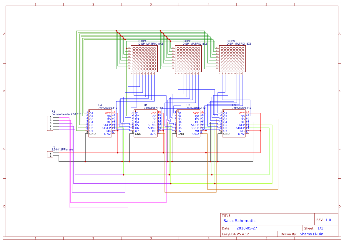 Matrix Display - OSHWLab