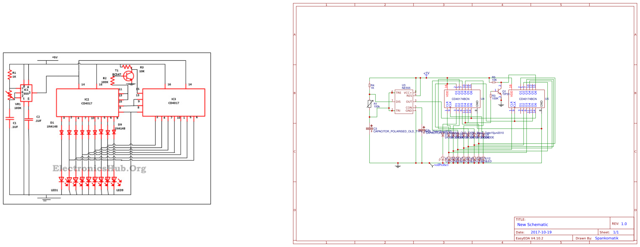 9 LED CHASER - OSHWLab
