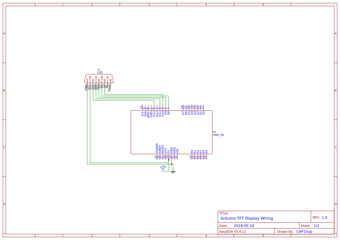 1.44" 128*128 LCD Wiring (Arduino) - EasyEDA open source hardware lab