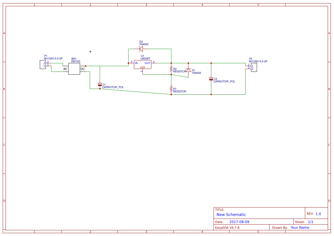 Regulated PSU - EasyEDA open source hardware lab