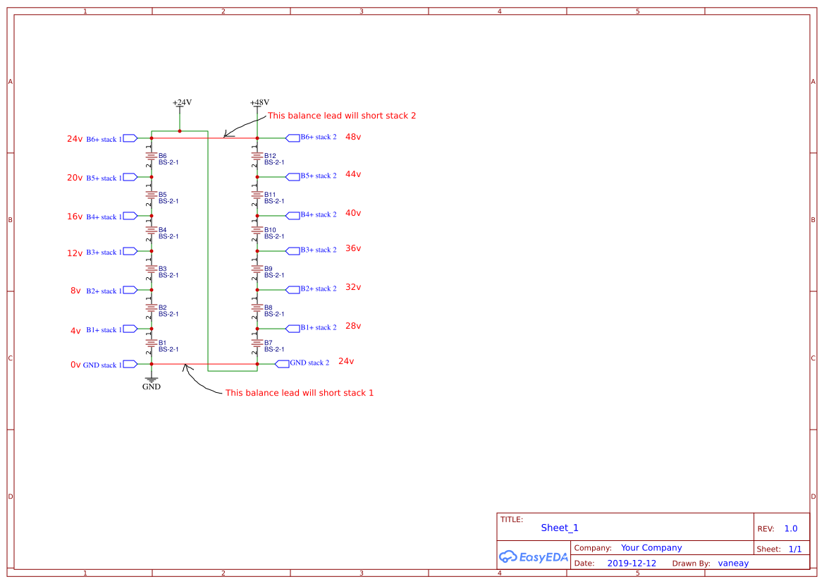 test parallel series cells - EasyEDA open source hardware lab