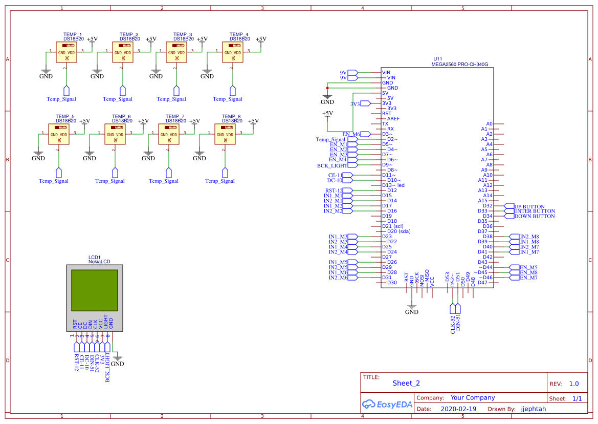 8 Motor Digitally Controlled Using Pwm Signal With Feedback Display Easyeda Open Source