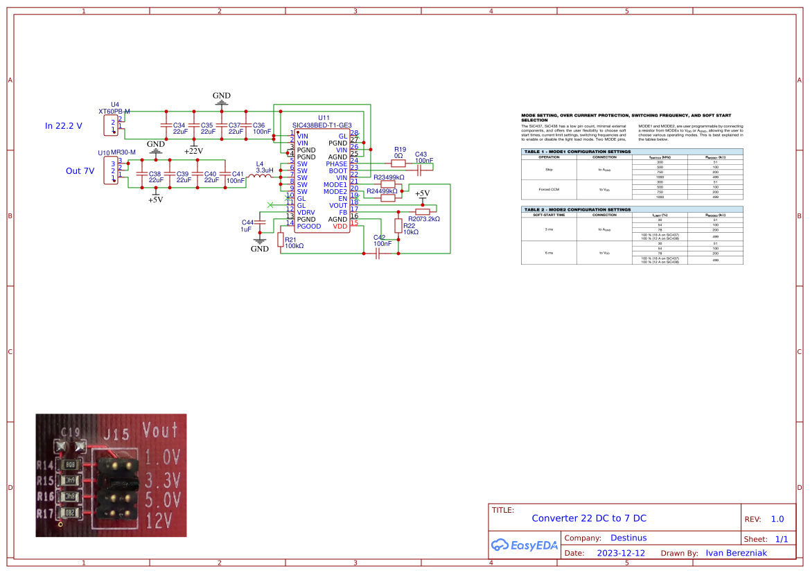22 DC to 7 DC for Servo - EasyEDA open source hardware lab