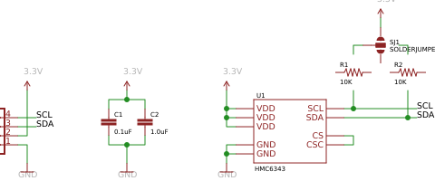SparkFun HMC6343 Breakout - EasyEDA open source hardware lab