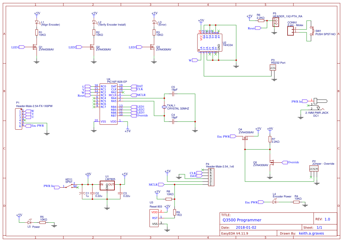 Q3500 Programmer Prototype II - OSHWLab