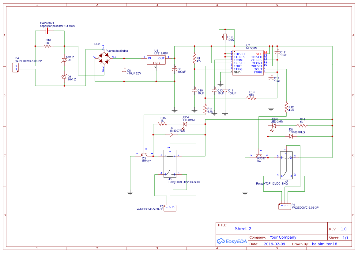 fuente 220 12V sin trafo - OSHWLab