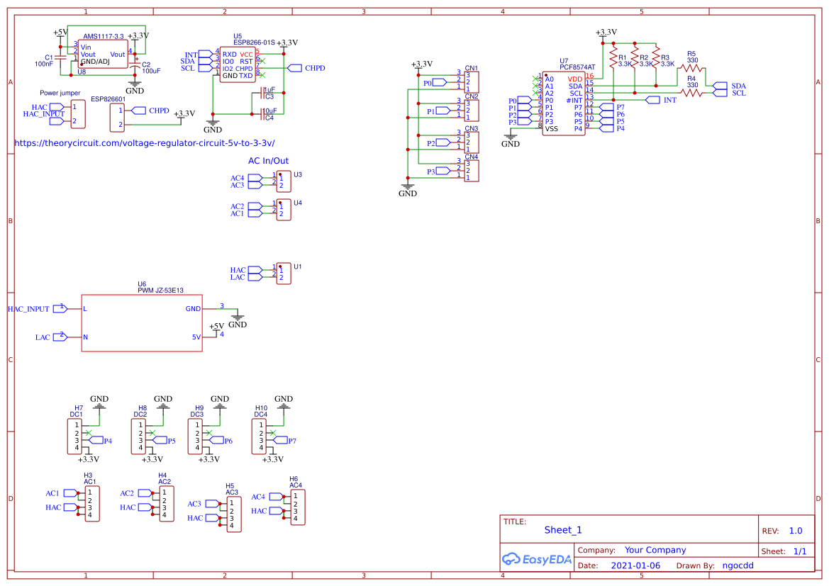 ESP8266-01S MCU - EasyEDA open source hardware lab