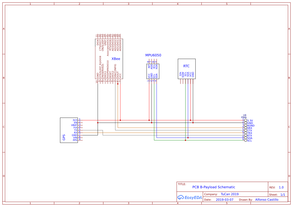 PCB B - Payload - EasyEDA open source hardware lab