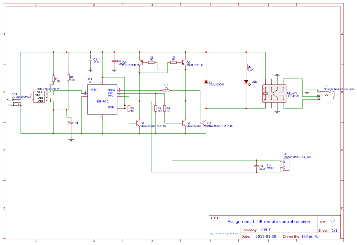 Adam - Assignment 1 - Schematic Capture smd comp. - EasyEDA open source ...