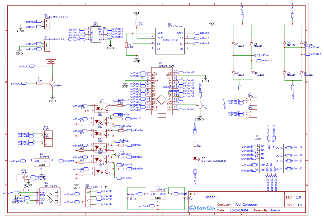Robain PCB - Platform for creating and sharing projects - OSHWLab