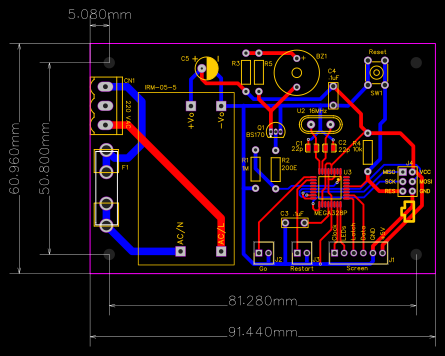 Eye clock control board - EasyEDA open source hardware lab