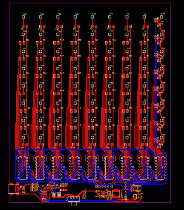 8x8x8 Led Cube (sn74hc595) - OSHWLab