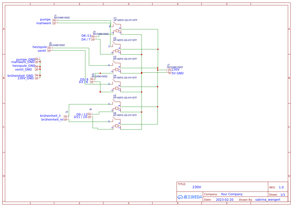 230V Platine - EasyEDA open source hardware lab