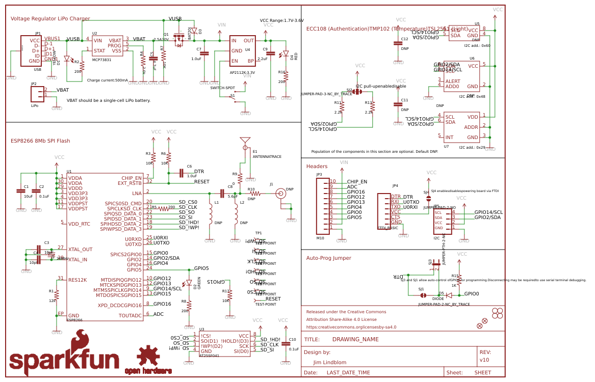 ESP8266 Thing (Open hardware) - EasyEDA open source hardware lab