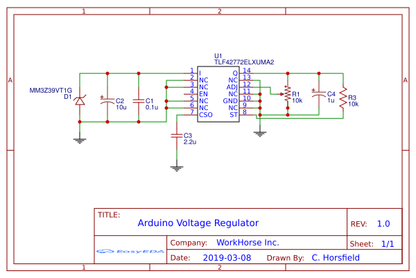 Arduino Voltage Regulator - EasyEDA open source hardware lab