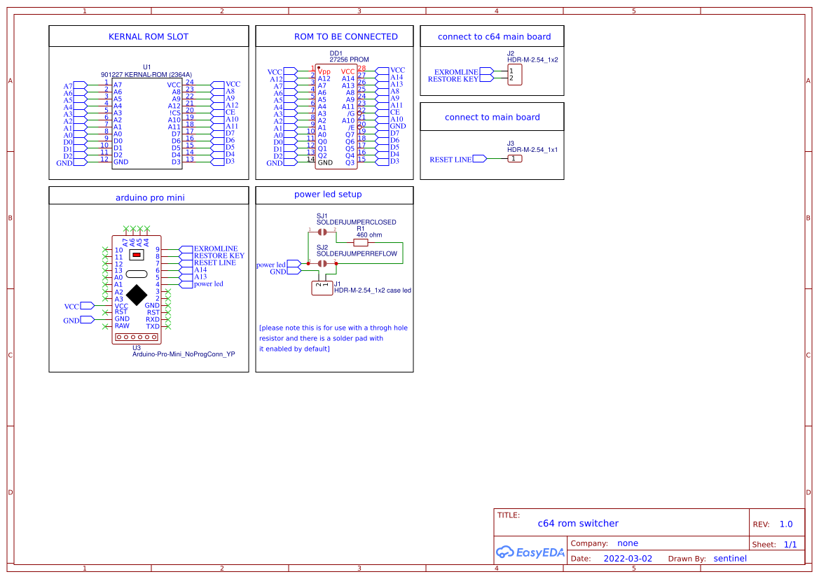 c64 rom switcher - EasyEDA open source hardware lab