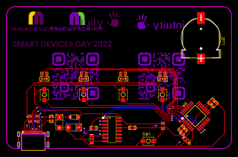 CallingCard ATmega - OSHWLab