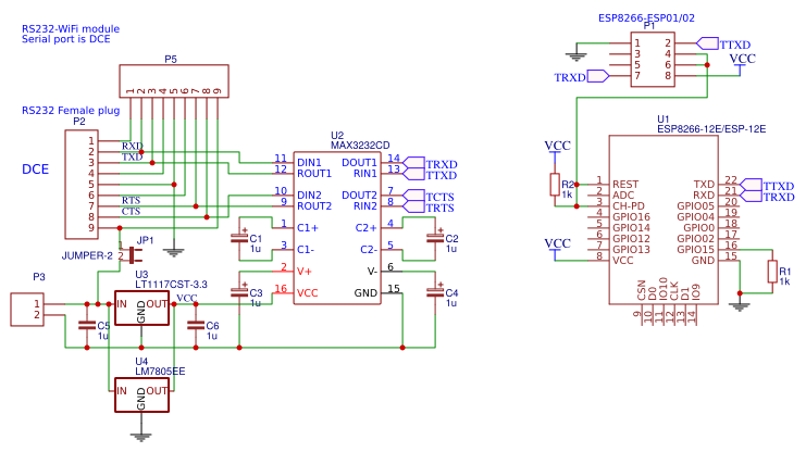 RS232 to WiFi copy - EasyEDA open source hardware lab