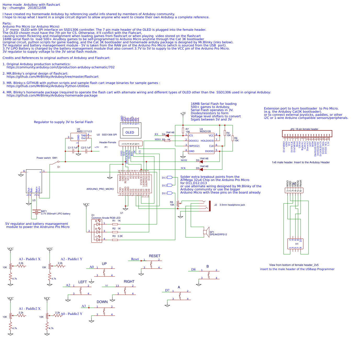 Homemade Arduboy with Flashcart - OSHWLab