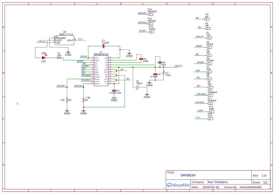 Motor Driver-DRV8873H-Q1 - EasyEDA open source hardware lab