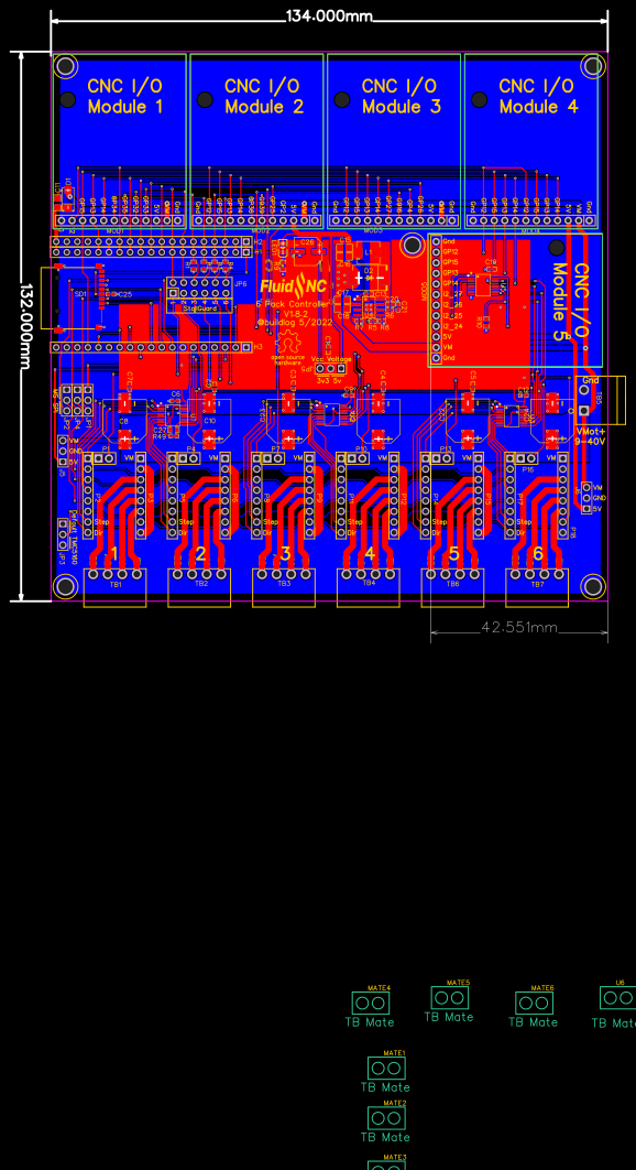6 Pack Universal CNC Controller - EasyEDA open source hardware lab
