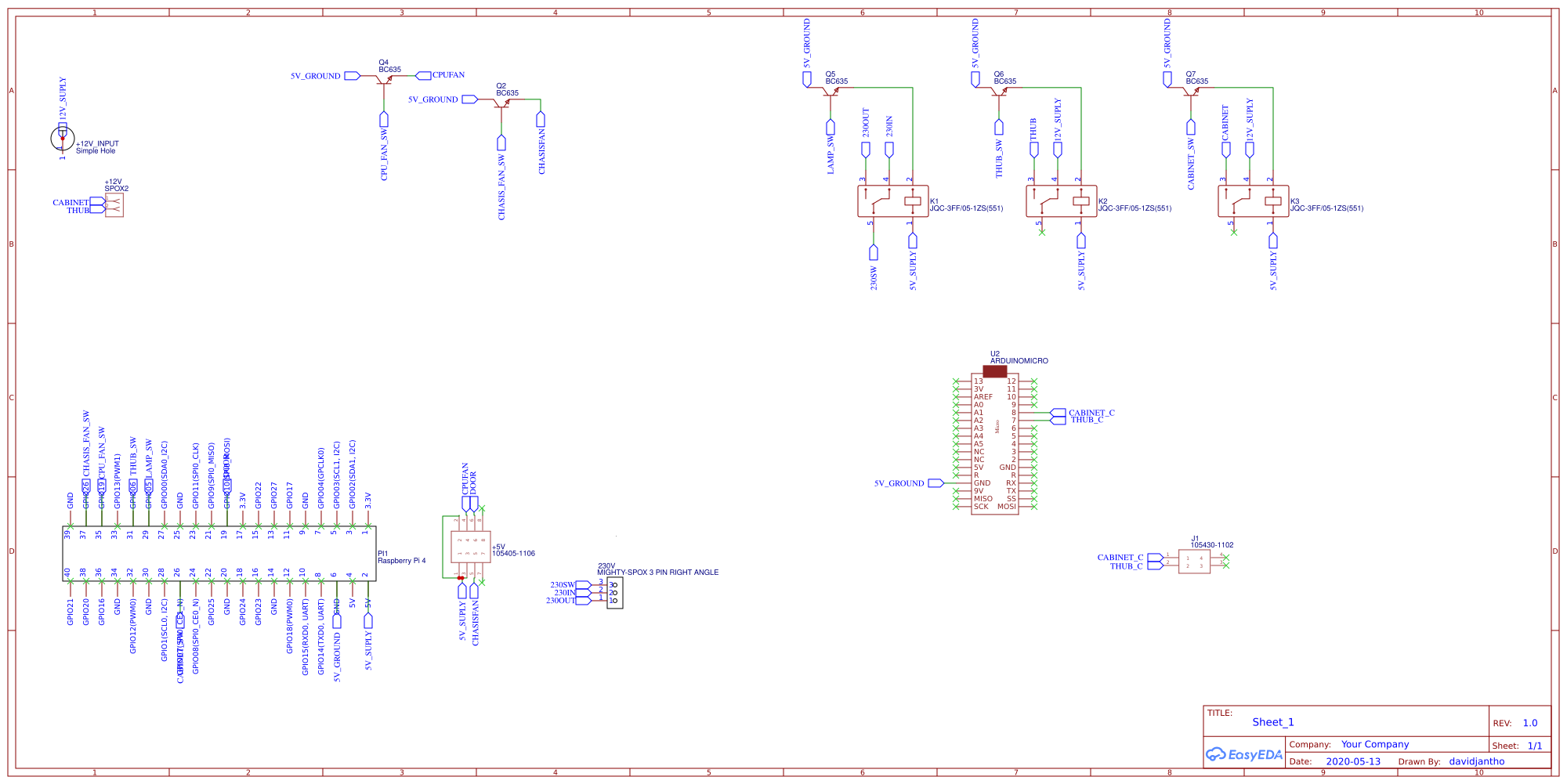 Bathroom Controller - EasyEDA open source hardware lab