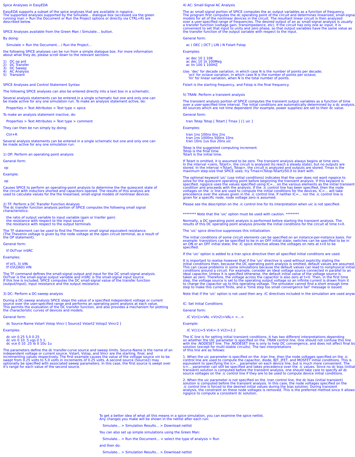 Spice tutorials copy - OSHWLab