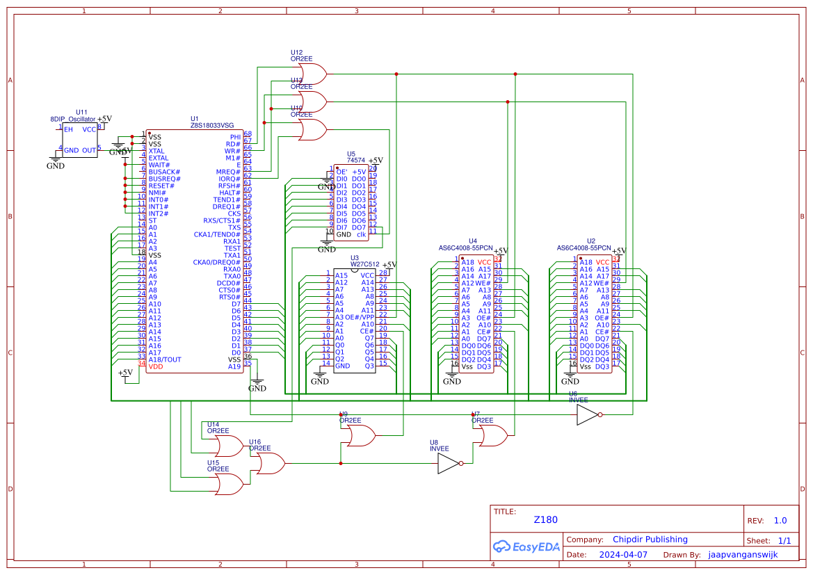 Jaap's Z180 computer - OSHWLab