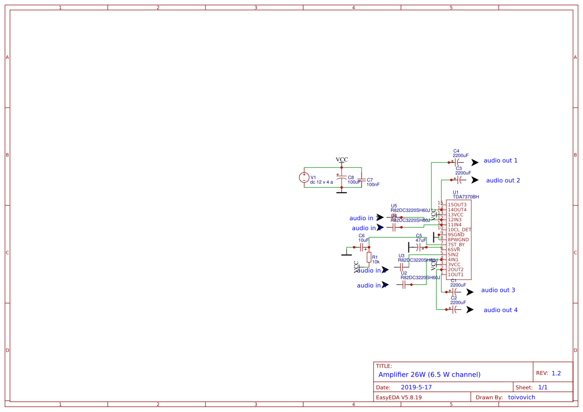 tda7370 b amplifier - OSHWLab