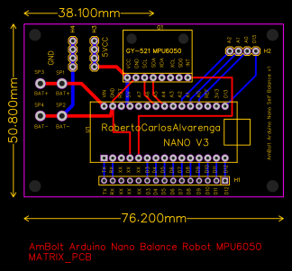 AmBolt Arduino Self Balance Robot V3 - OSHWLab